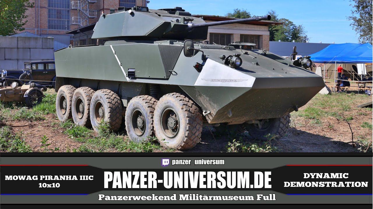Mowag Piranha IIIC 10x10 Prototyp - Live Demonstration - Panzerweekend ...