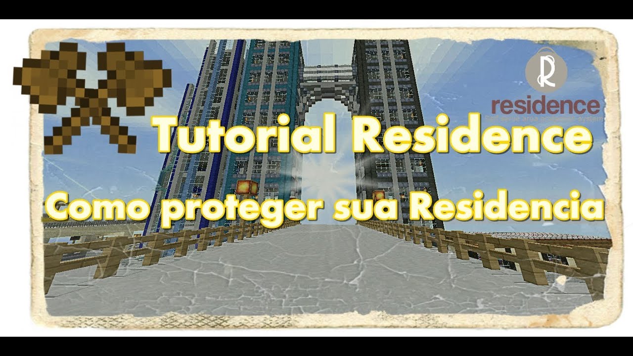 [Minecraft Residence] Tutorial - 1 como proteger sua residencia (comandos) - YouTube