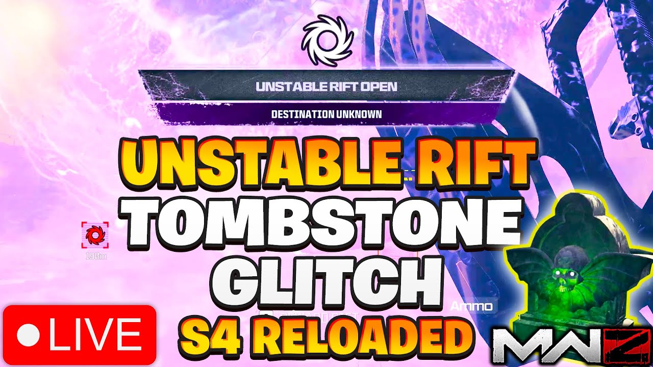 NEW Tombstone Duplication Glitch UNSTABLE RIFT + SOLO Unstable Rift MW3 ...