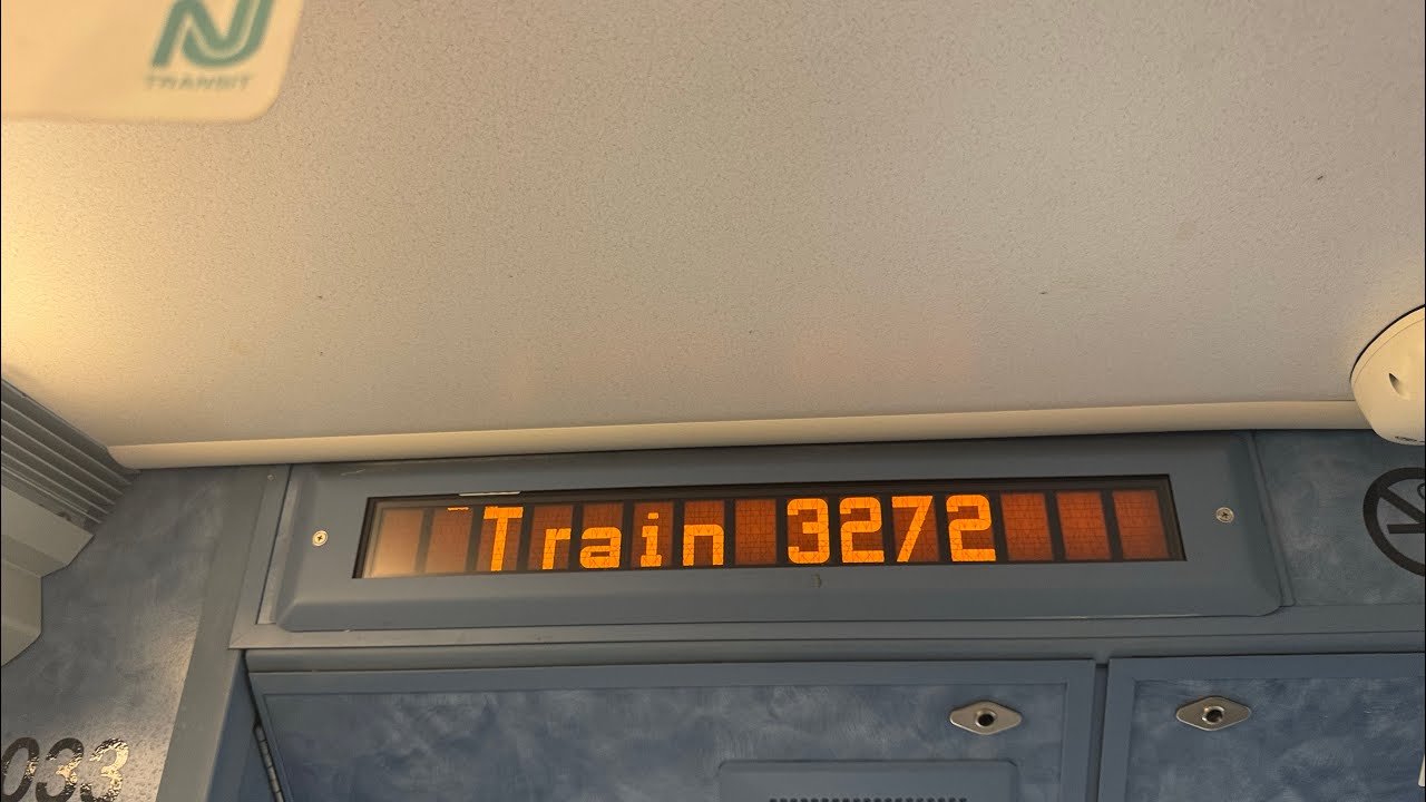 New Jersey Transit North Jersey Coast Line Train 3272 Full Ride Long ...