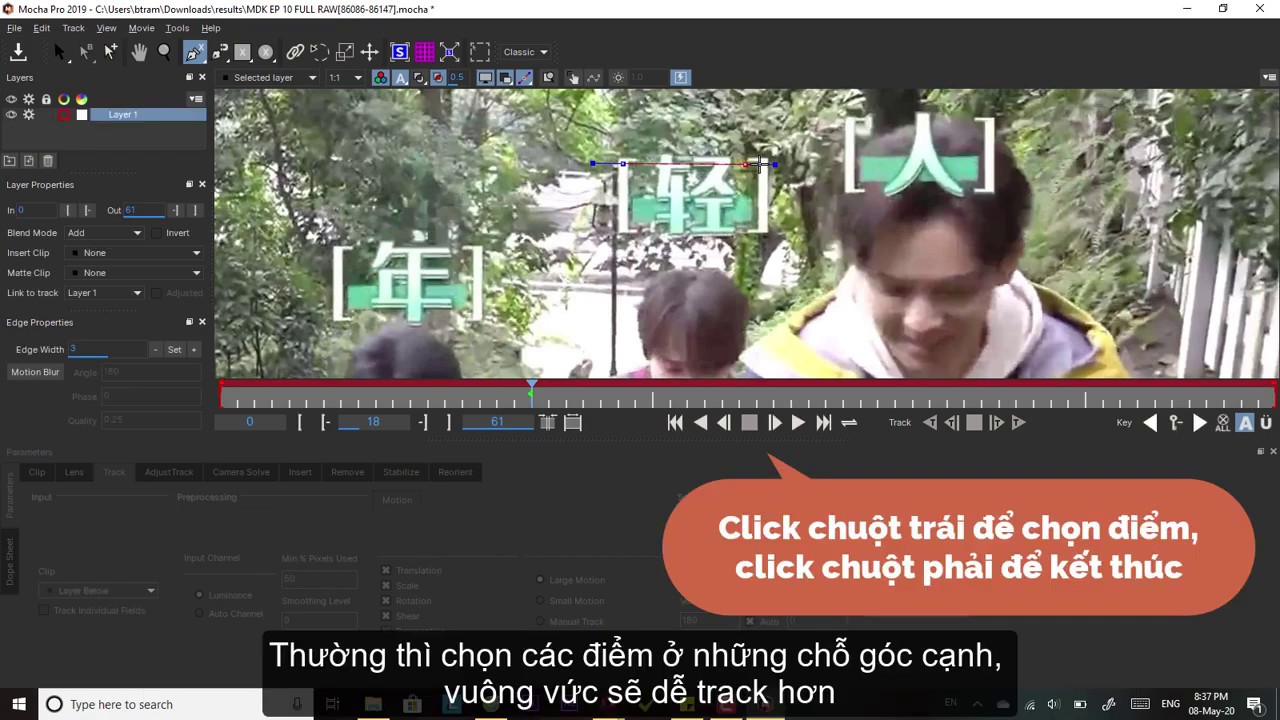 #6 [Aegisub | Typesetting] Track caption chuyển động bằng Mocha Pro và ...