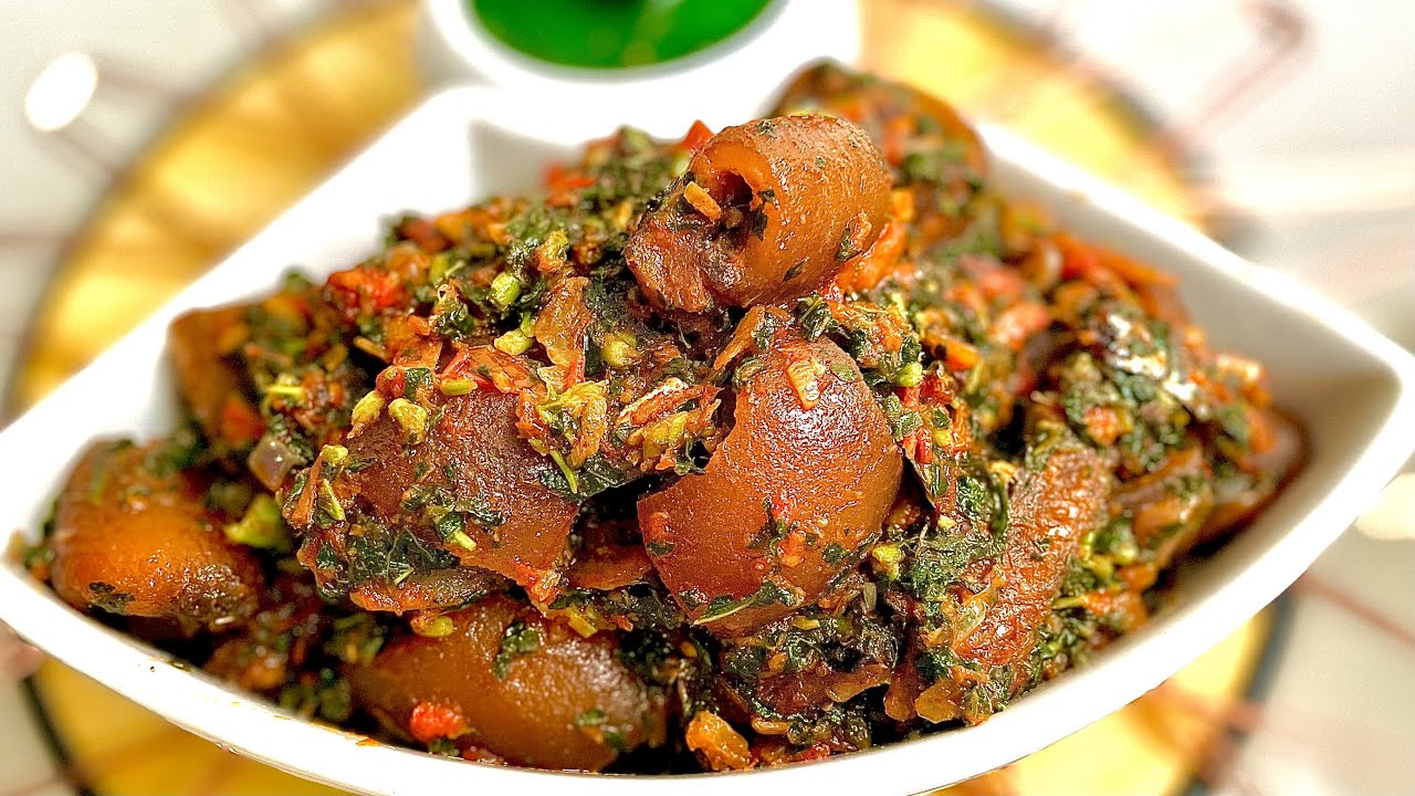 HOW TO COOK STEWED GREEN VEGETABLE | Cameroonian Green vegetable recipe ...