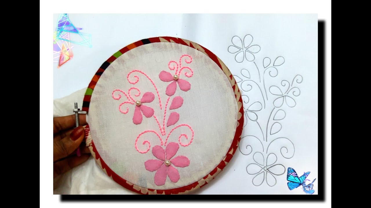New easy applique work designs and stitching || সহজ ডিজাইনে এপ্লিক করার ...