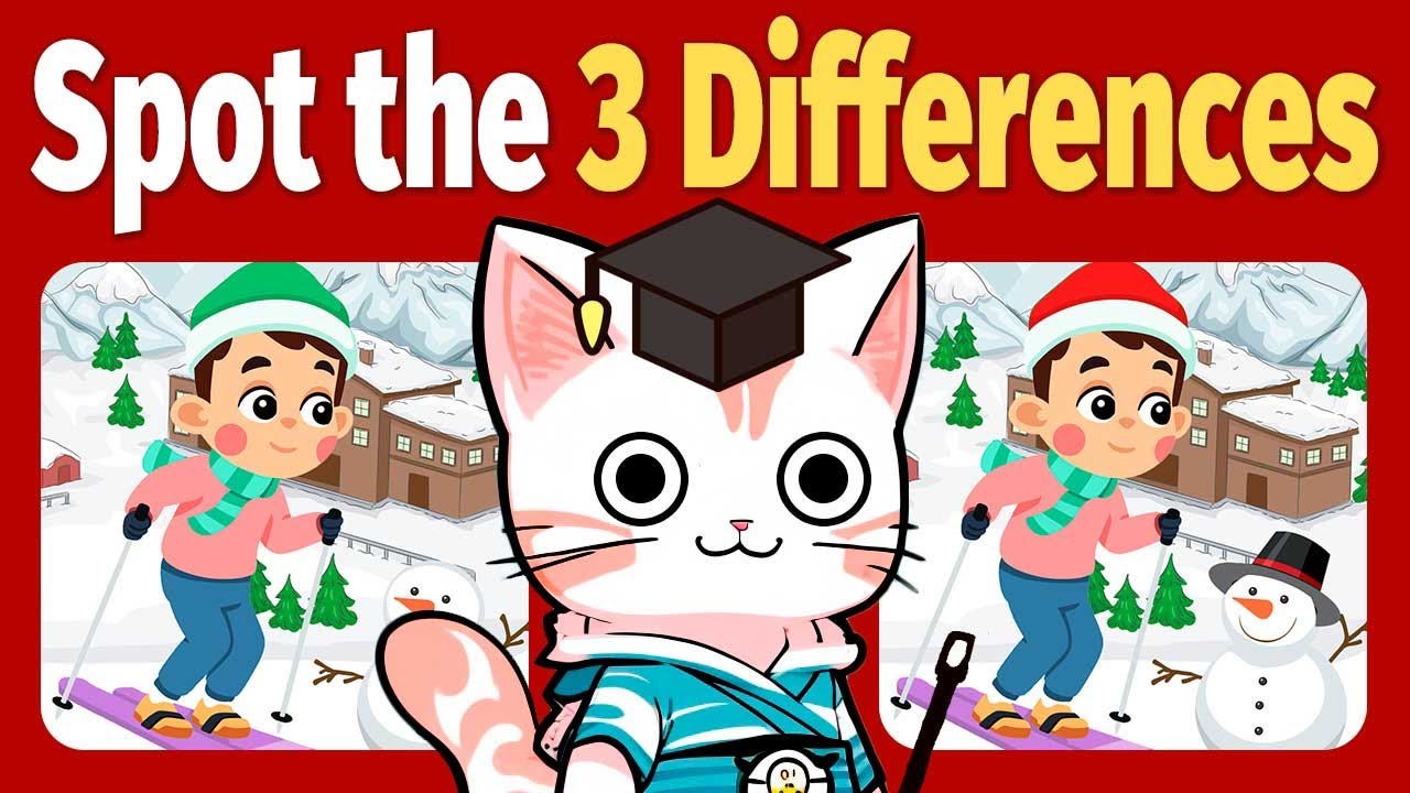 【Spot the difference】There are three mistakes! 5 questions ranging from ...