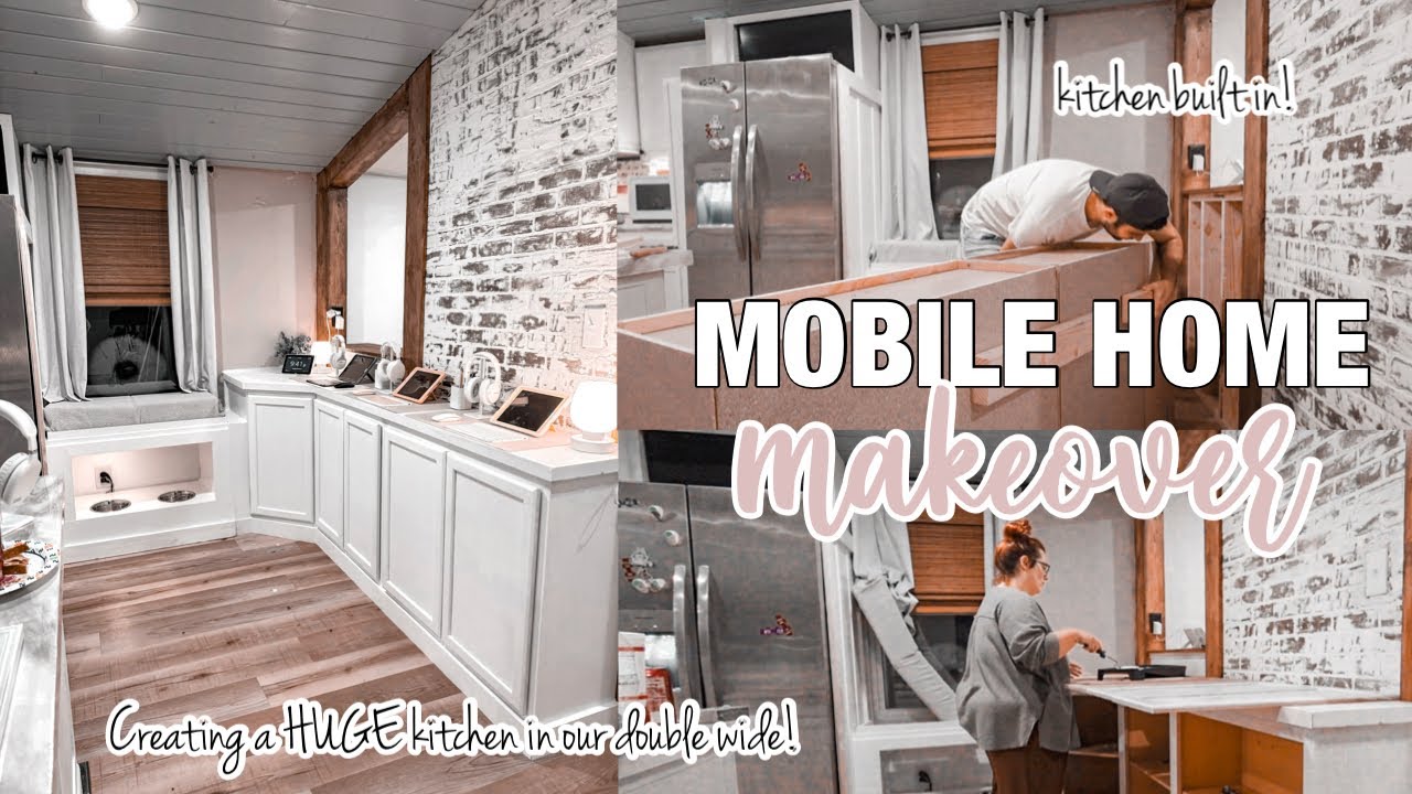 ADDING A *HUGE* KITCHEN TO OUR DOUBLE WIDE! Mobile home kitchen remodel ...