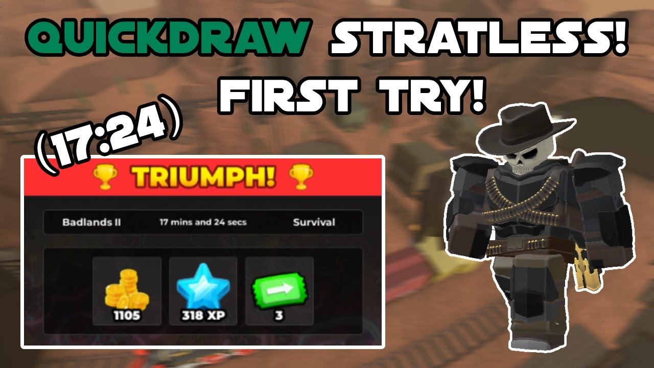 Badlands Quickdraw Stratless, First try! | TDS Stream Highlights! - YouTube