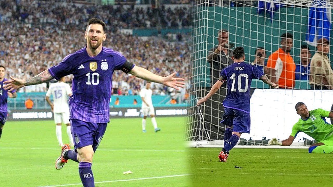 Lionel Messi Masterclass vs Honduras | Goals & Playmaking | Argentina 3 ...