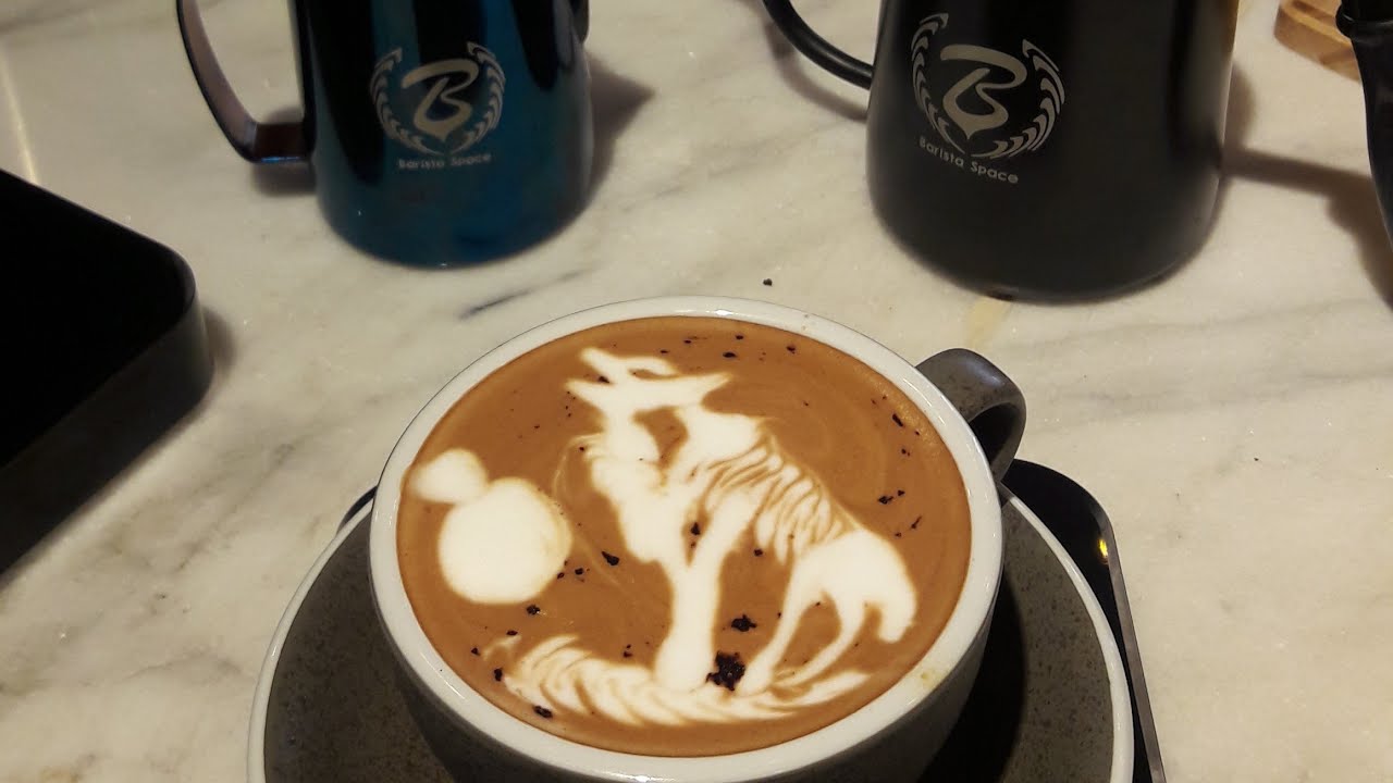 how to make latte art Dog - YouTube