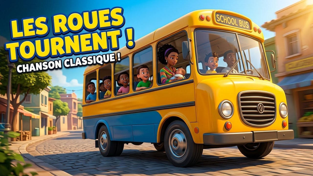 🎵 Les Roues de l’Autobus 🚍 | Chanson Classique et Amusante pour Enfants ...