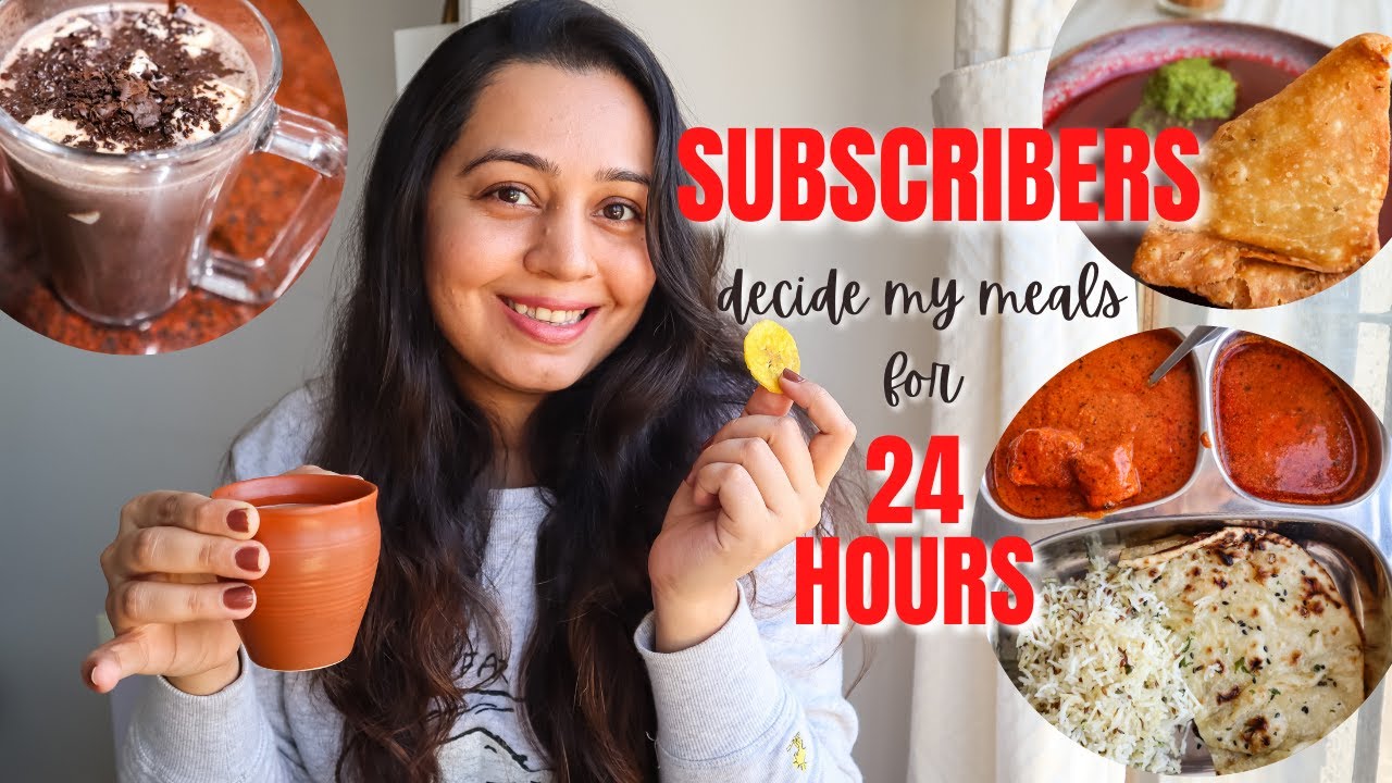 I let my SUBSCRIBERS decide What I Eat for 24 Hours | Food Challenge ...