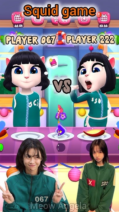 Player 067 Vs Player 222 Aahaa hee my taking angela 2 #shorts #youtubeshorts #cute #viralvideos ...