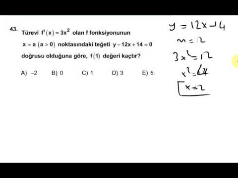 2013 LYS MATEMATİK SORU 43