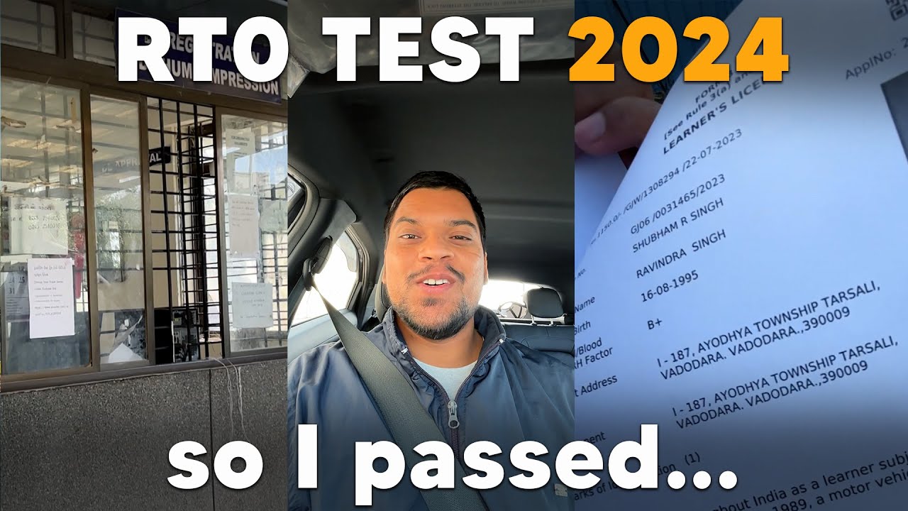 My 4 wheeler DL Test in Vadodara Darjipura RTO Track - YouTube