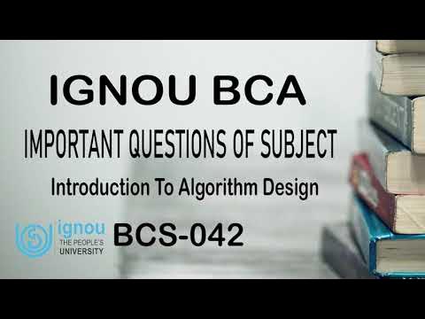 Important Questions | How to Pass| IGNOU BCA TEE BCS042 - YouTube