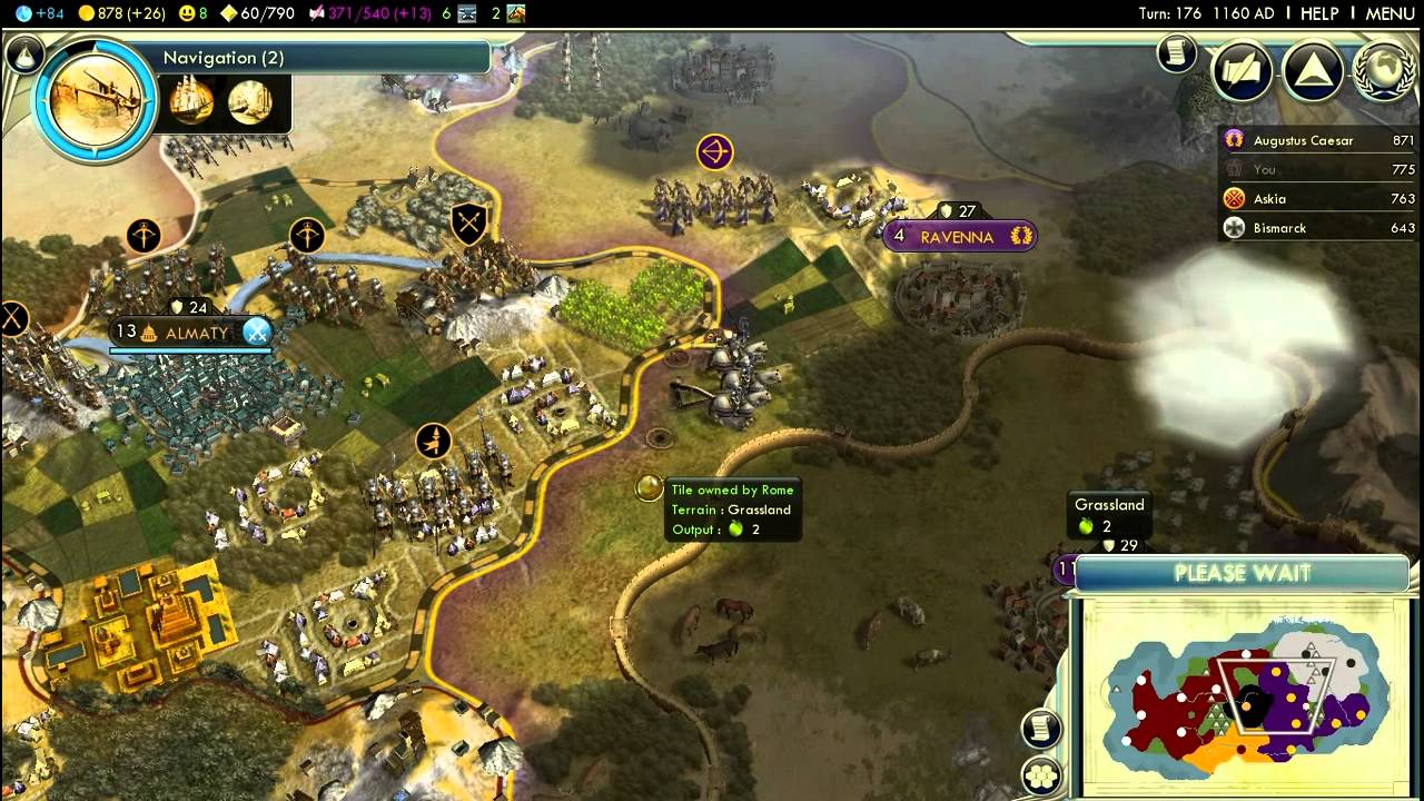 Let's Play Civilization V: The British Empire; (Immortal difficulty ...
