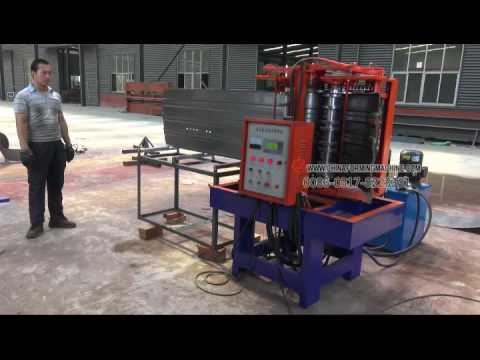 steel panel arching machine metal fender roll forming machine - YouTube