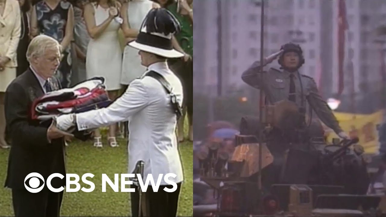 From the archives: China takes sovereignty over Hong Kong in 1997 - YouTube