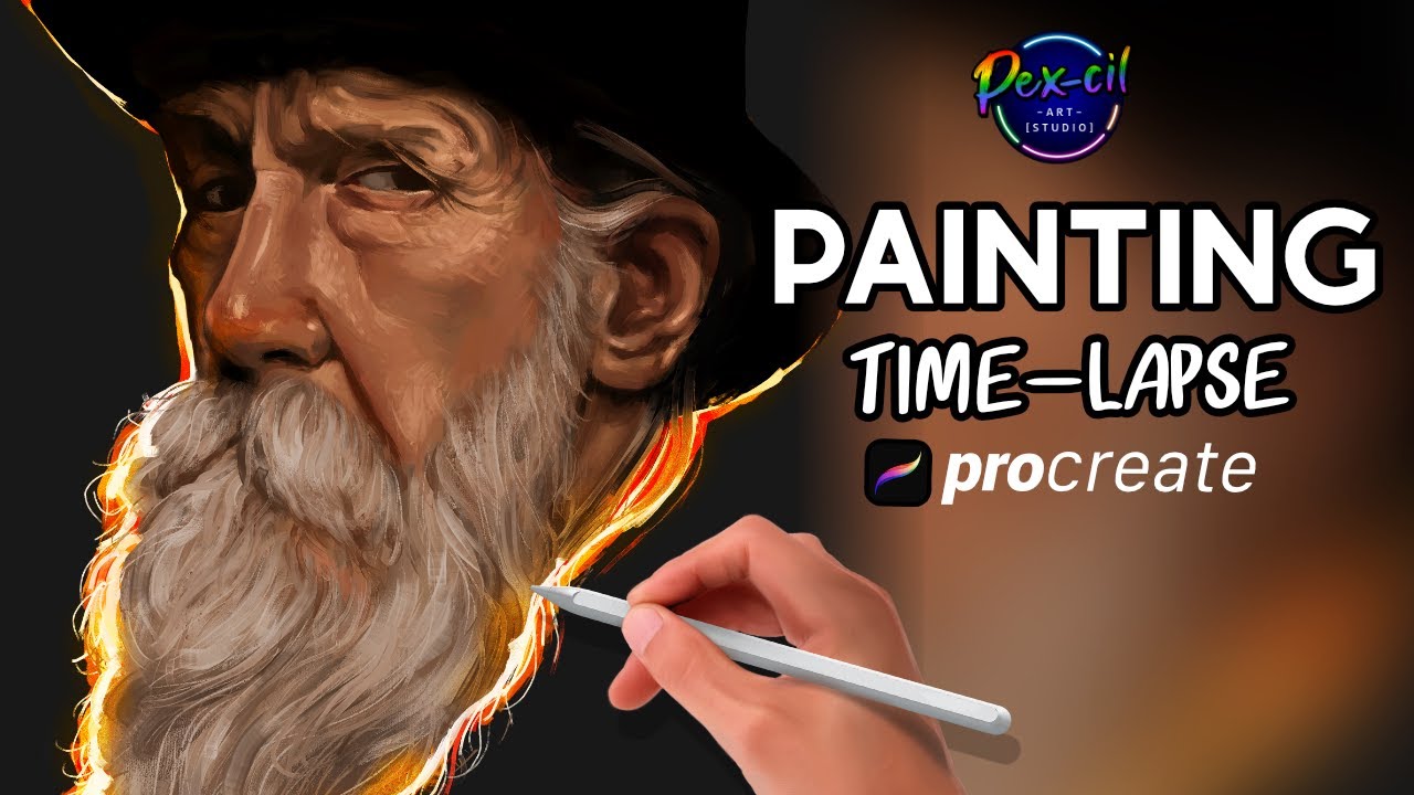 Pex-cil [ PAINTING ] คุณปู่ ซู่ซ่า | วาดด้วย Procreate | Time-lapse ...