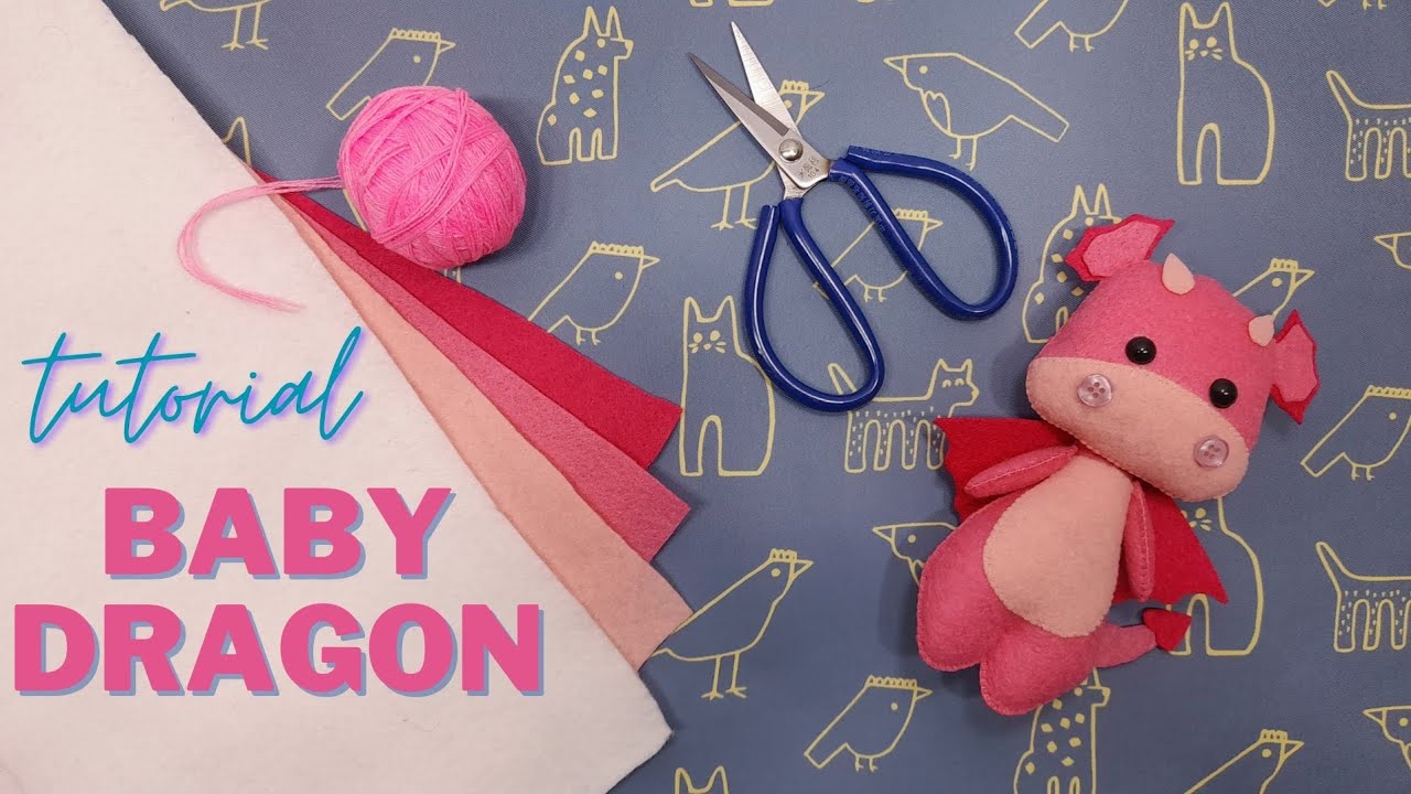 making an amazing baby dragon doll using felt 😍| diy felt doll | making ...