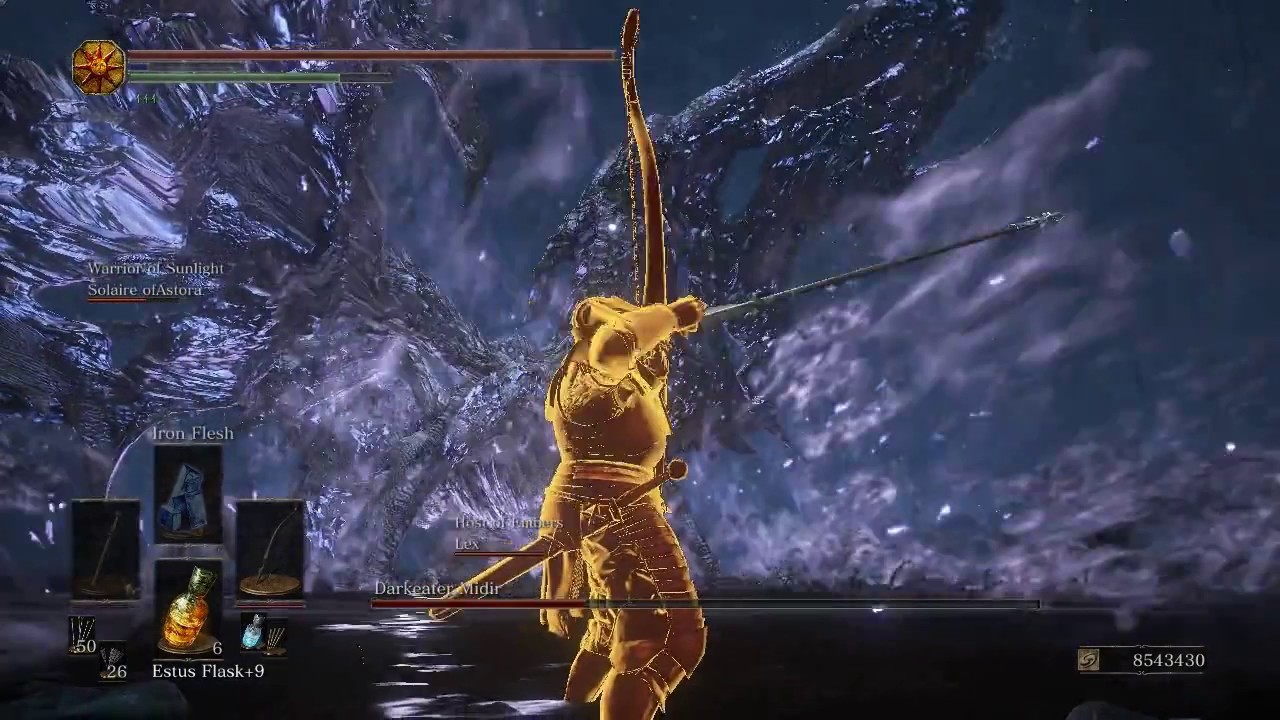 Dark Souls III CO-OP: Darkeater Midir VS. Splitleaf Greatsword - YouTube