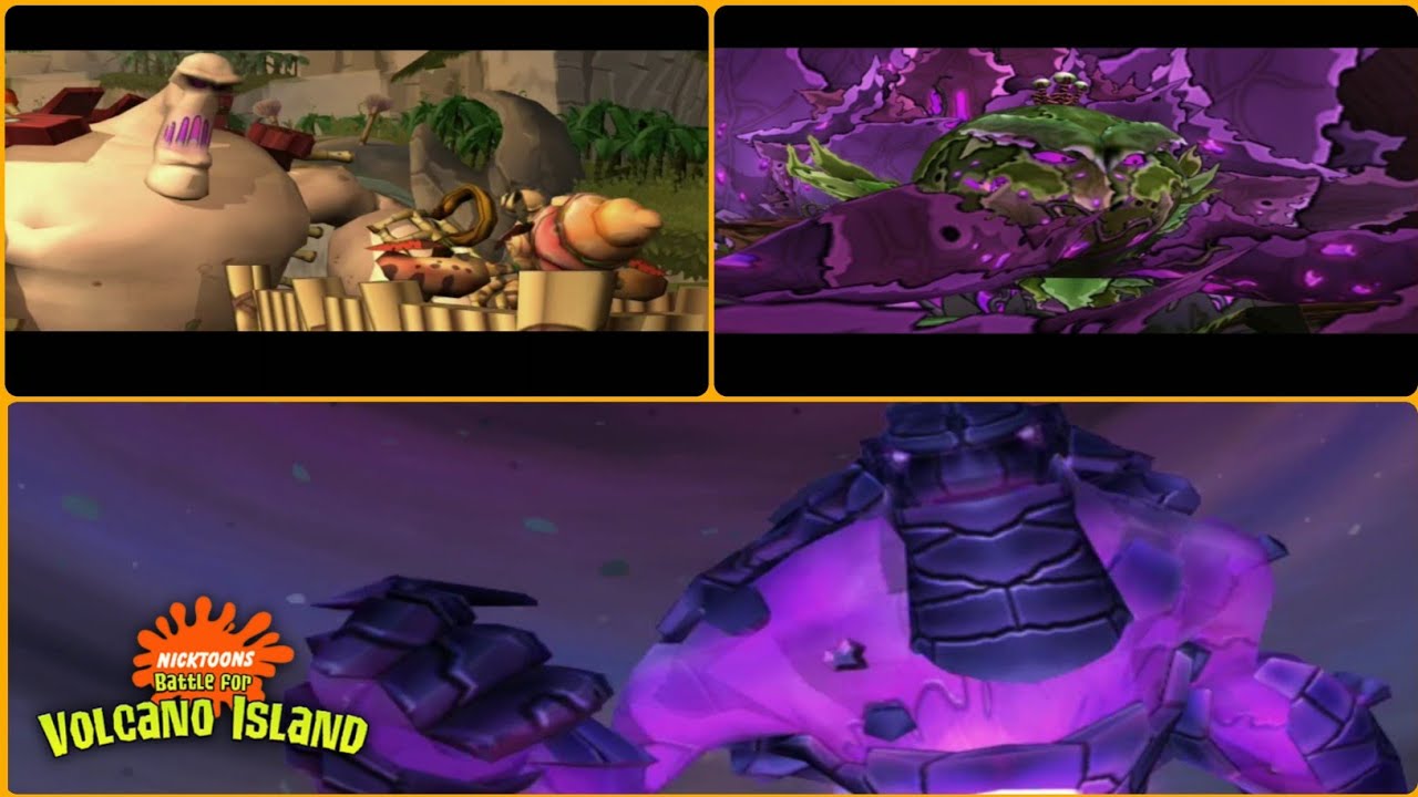 Melawan Semua Boss Nicktoons: Battle for Volcano Island GameCube (All ...