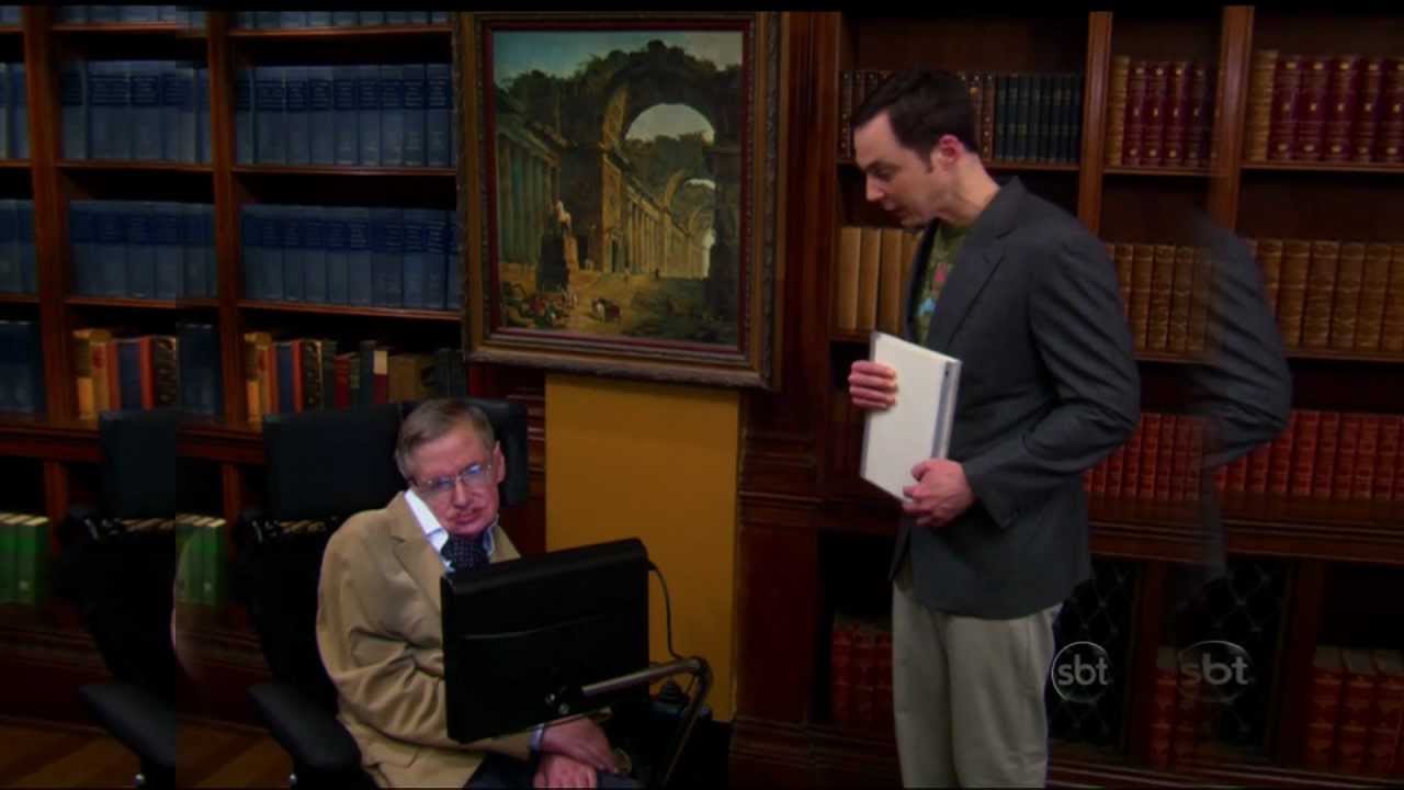 Sheldon conhece Stephen Hawking (Dublado) - YouTube
