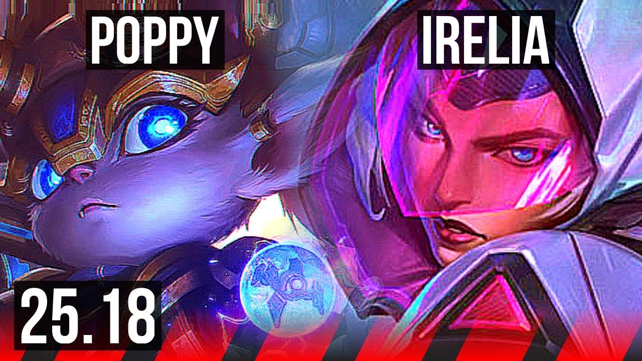 POPPY vs IRELIA (TOP) | 9k comeback | KR Master | 25.18 | Manual Gamer