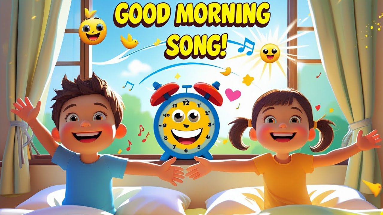 🌞Get Up & Shine! The Ultimate Good Morning Song for Kids 🎵 | Wake Up ...