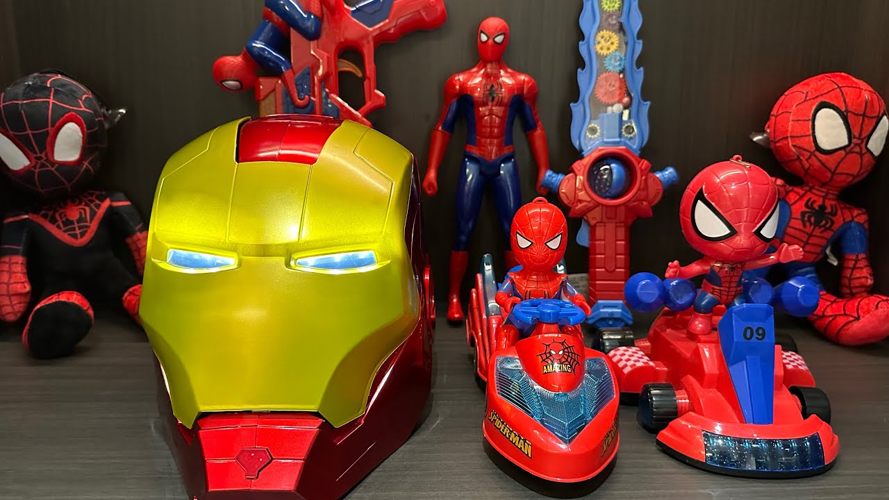 Spider Man toy set series, Spider Man and his friends, Marvel popular ...