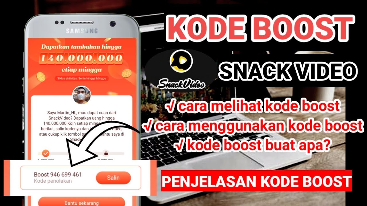 CARA MELIHAT KODE BOOST SNACK VIDEO, KODE BOOST SNACK VIDEO, kode bosh ...