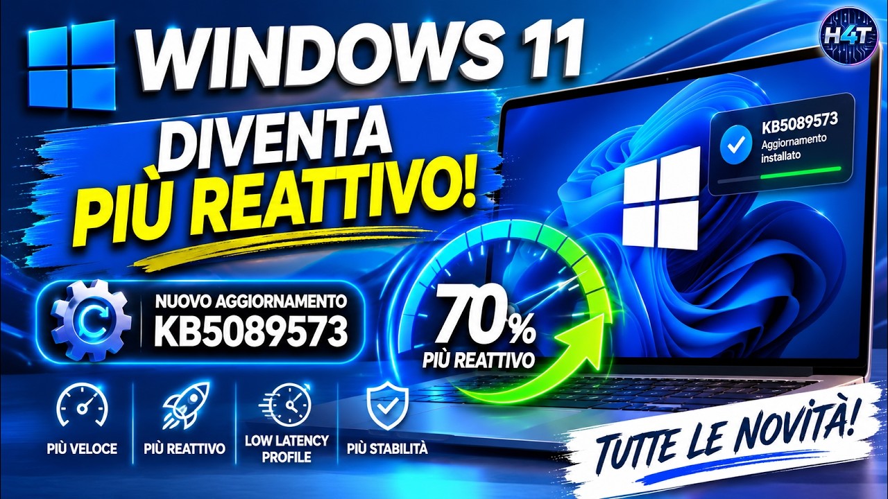 Windows 11 Diventa Più Reattivo! Tutte le Novità di KB5089573 - YouTube