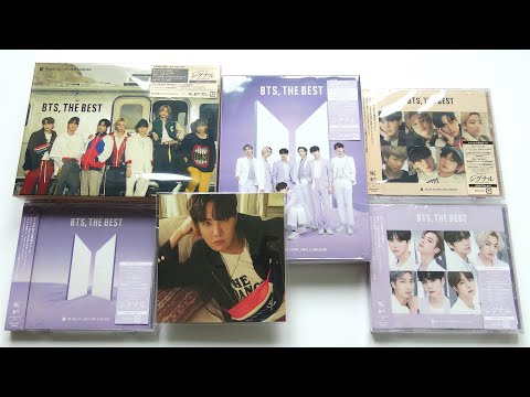 [ASMR] Unboxing BTS Japanese Album THE BEST [Type B, C, 7-net, Universal & Normal Edition]
