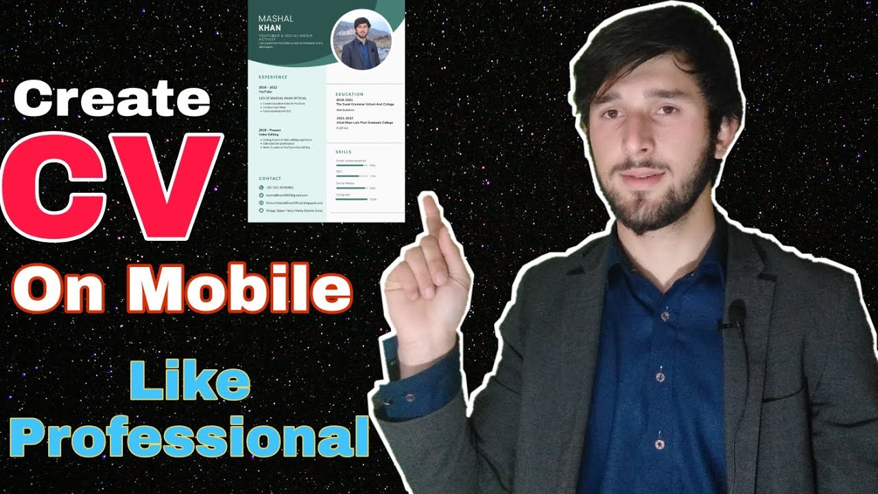 How To Create CV Like Professional On Mobile Phone 📱 |. Mobile per CV ...