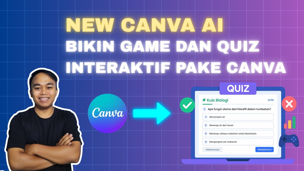 CANVA AI ! Bikin Quiz dan Game Interaktif Cuma Pake Canva - Tutorial ...
