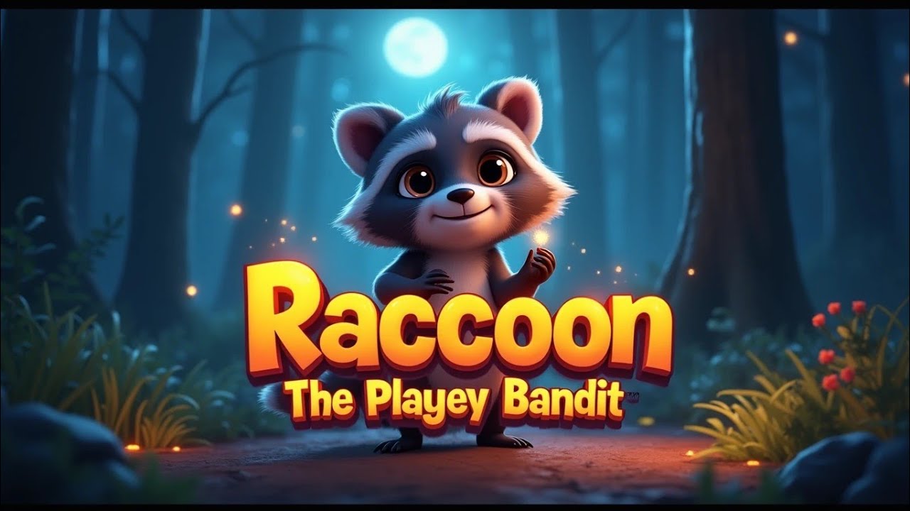:Raccoon - The Playful Bandit | Fun Kids Song 🎶🦝 - YouTube