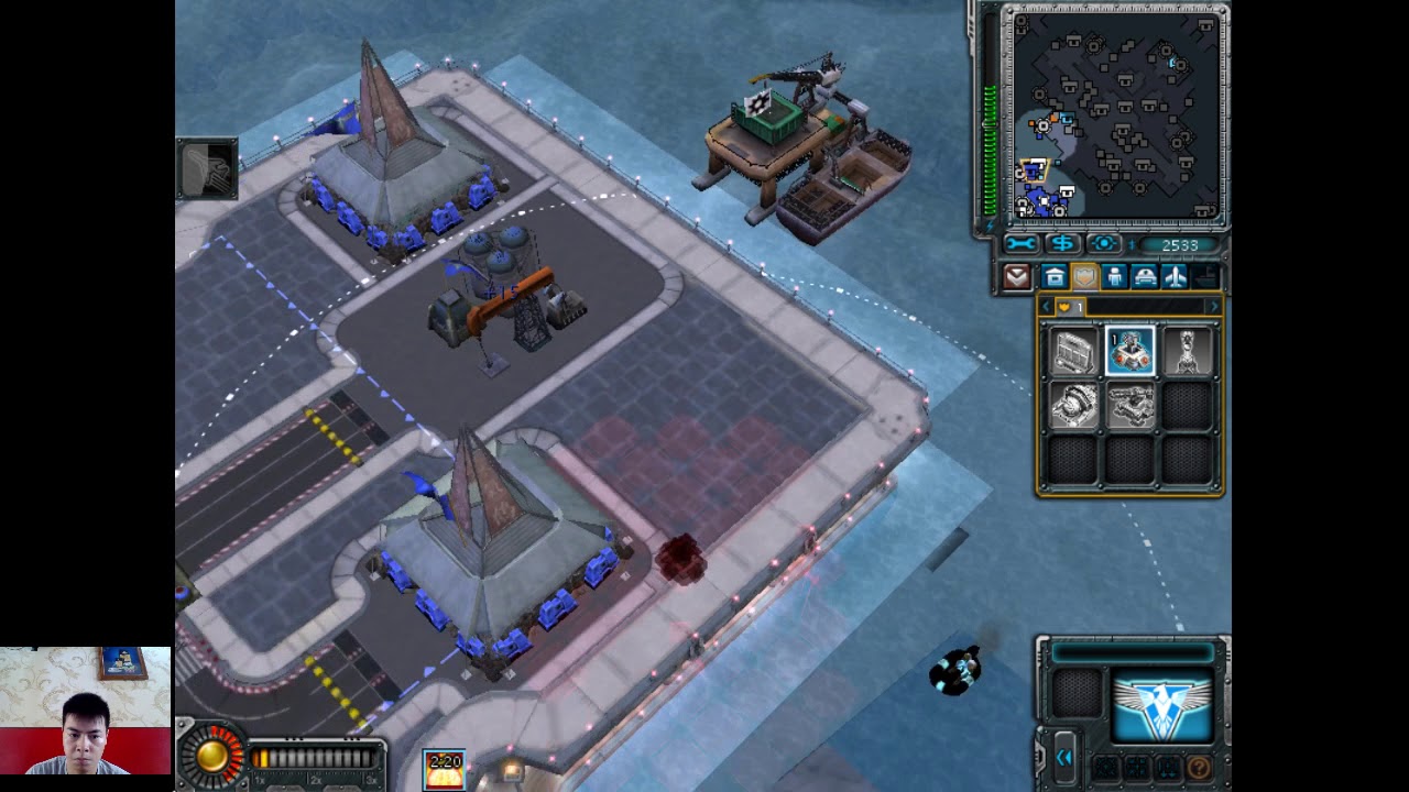 Red Alert 3: map Hidden Fortress 1vs2 - Fuji gaming - YouTube