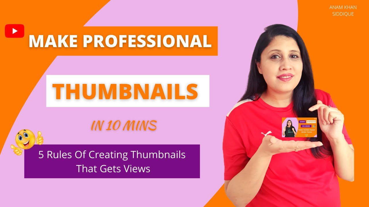 Make Professional Thumbnails For YouTube Videos + 5 Rules Of High CTR ...