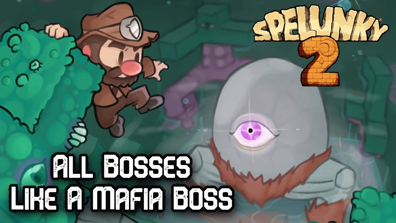 Spelunky 2 All Boss Fights (Like A Mafia Boss) - YouTube