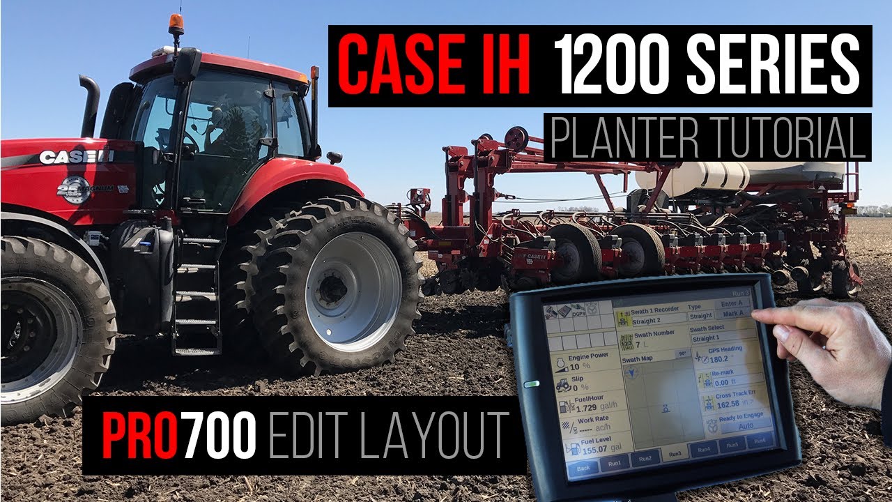 Case IH 1200 Series Planter - Edit Run Screen Layout on Pro 700 Monitor ...