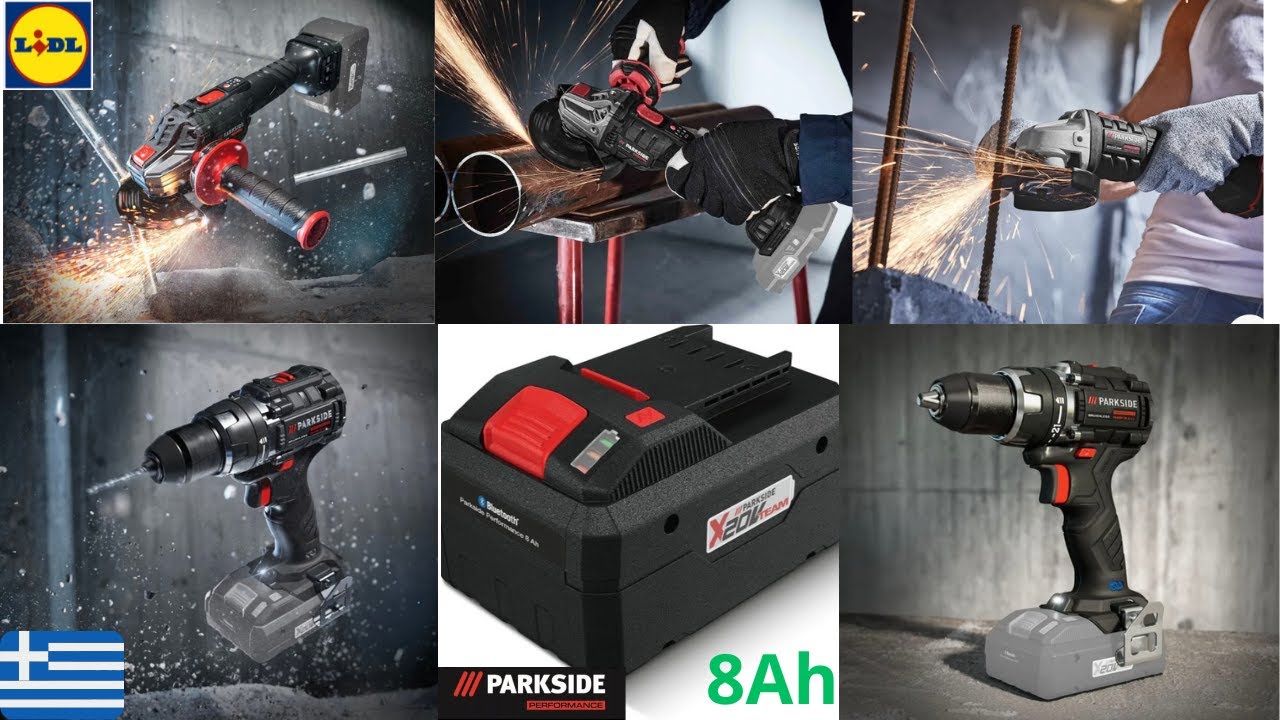 Parkside Performance Lidl Επαναφορτιζομενος γωνιακος τροχος ...