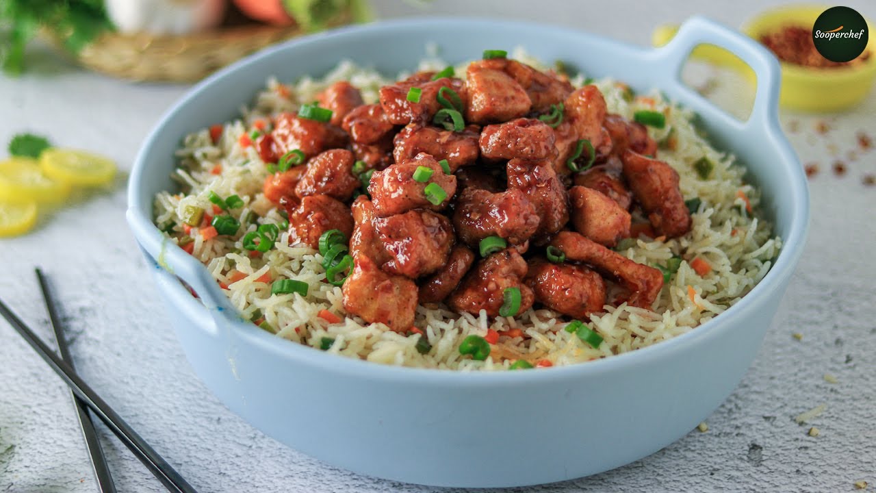 Firecracker Chicken With Fried Rice Recipe By SooperChef - YouTube