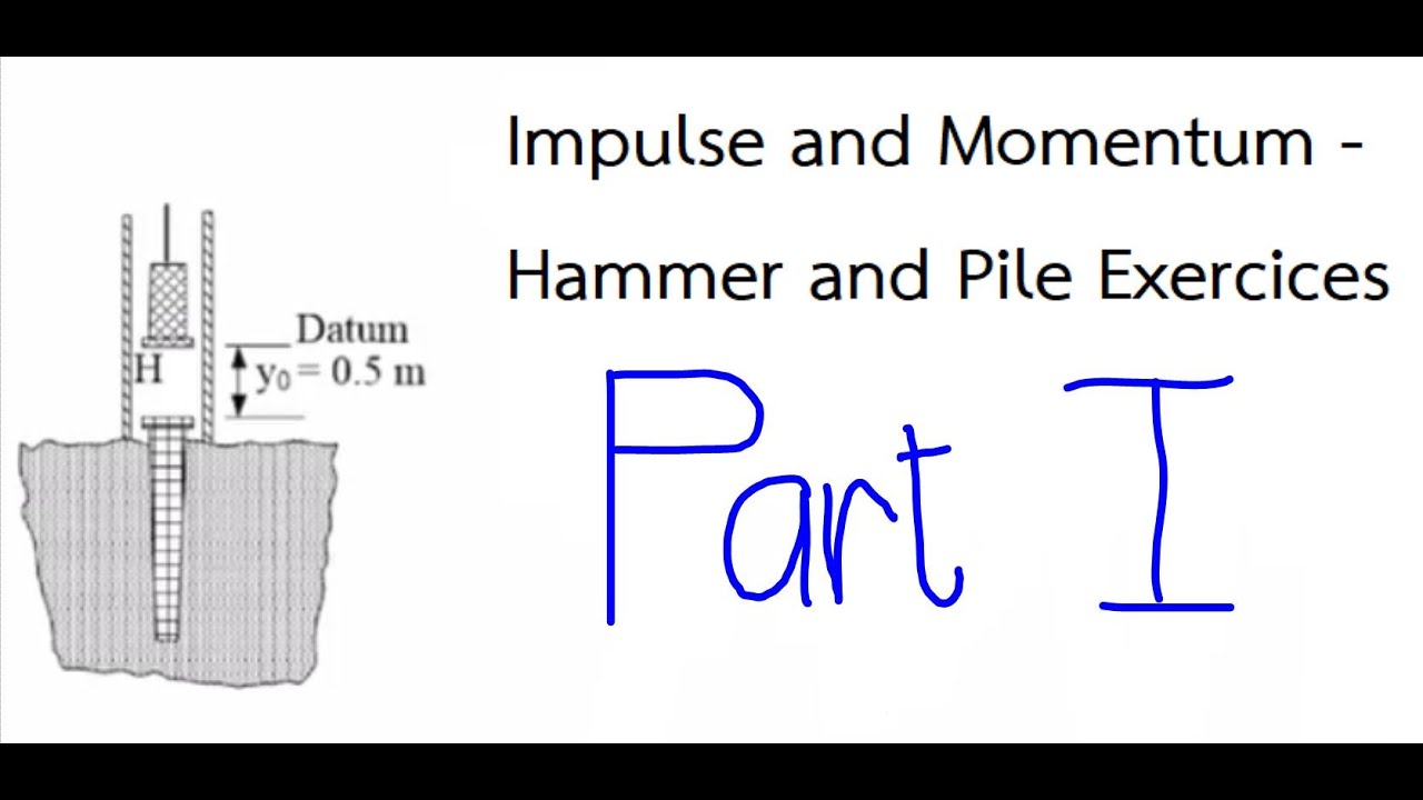 Impulse and Momentum- Hammer and Pile in Pilling Process Part1 - YouTube