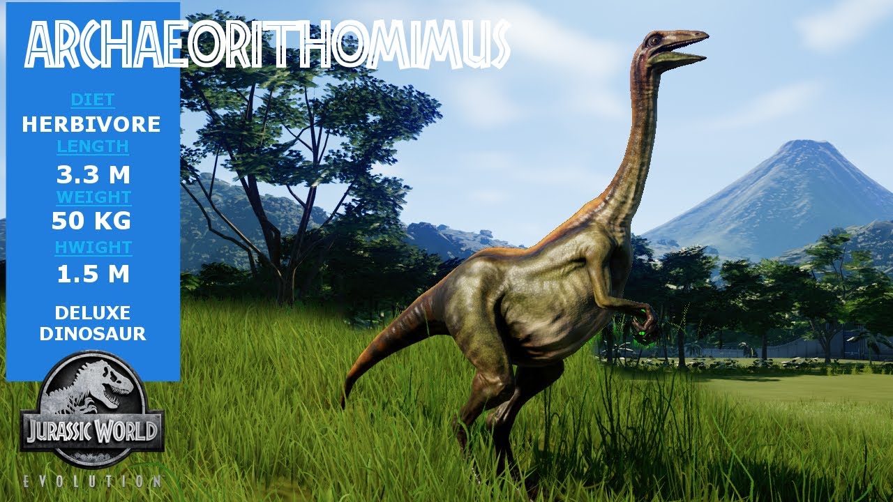 Archaeornithomimus - Jurassic World Evolution - YouTube