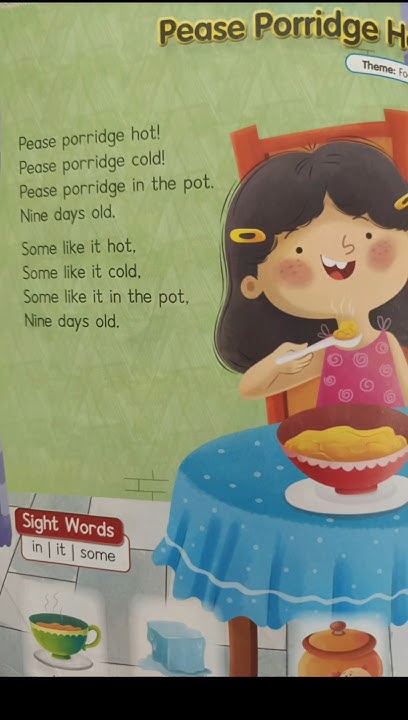 Peas porridge hot rhyme - YouTube