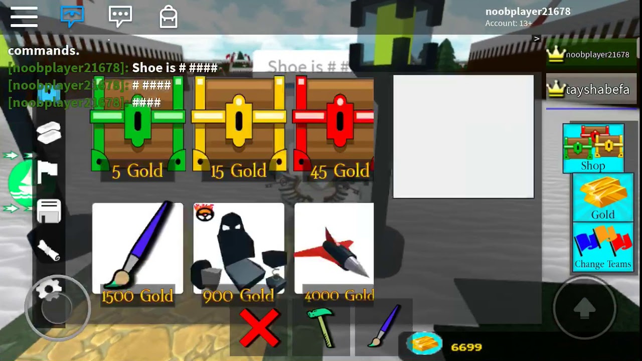 How to make lag machine in build a boat for treasure roblo - YouTube