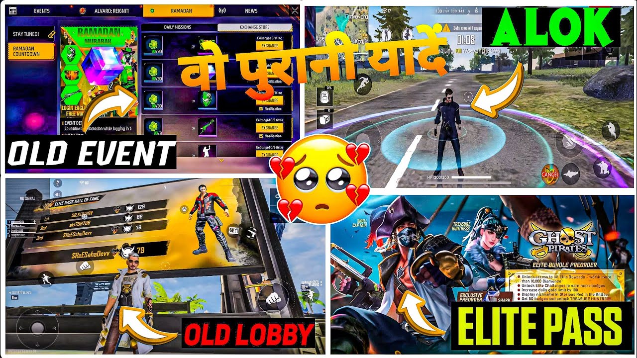 free fire top 5 old memories 🥺 !! #viral #trending #freefire #memories ...
