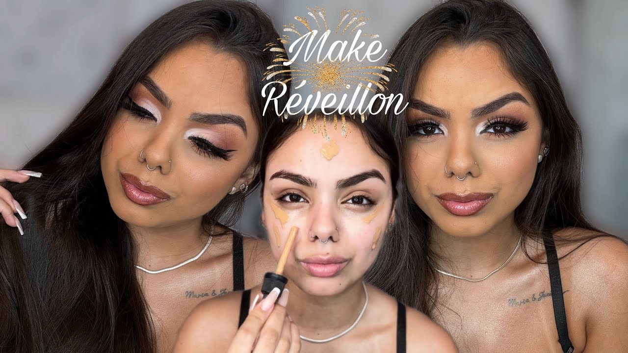 TUTORIAL COMPLETO DE MAKE PARA O ANO NOVO💄 - #tutorialmakeup # ...