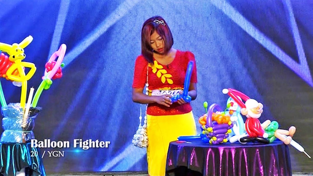 Balloon Fighter Artist Audition | Myanmar's Got Talent 2017 Season 4 ...