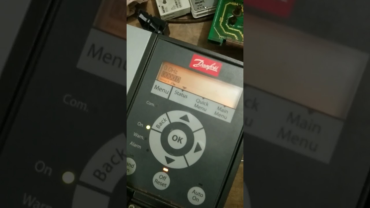 Danfoss VLT 131L9870 VFD keypad Test Run. - YouTube