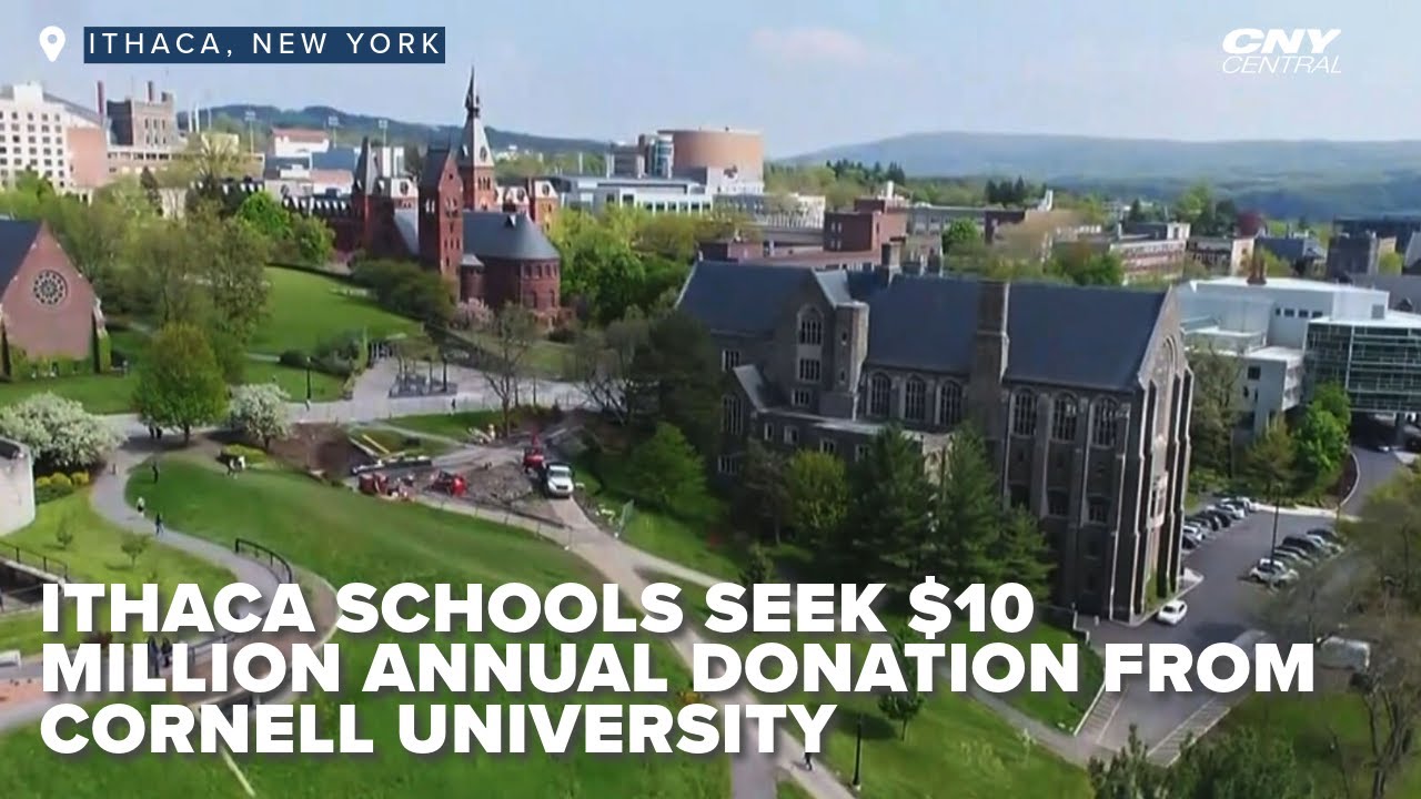 Ithaca schools seek $10 million annual donation from Cornell University - YouTube